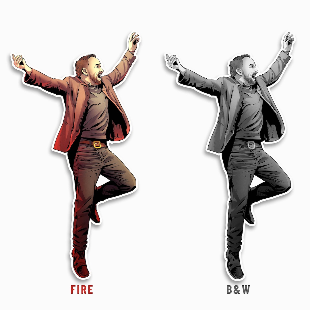 Firedancer Dave - Sticker - Etsy