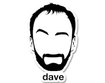 Dave Face Sticker - Etsy