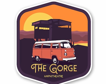 The Gorge Amphitheater Sticker - Etsy