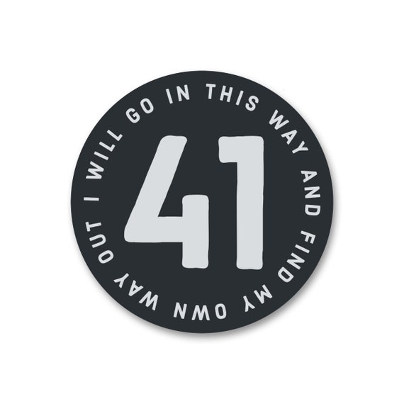 41 Sticker | Etsy