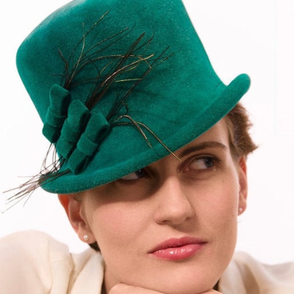 Green Top Hat - Etsy
