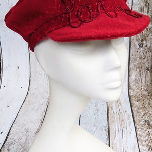 Red Sailor Cap, Fiddlers Cap, Fishermens Cap, Elbsegler, Handmade in ...