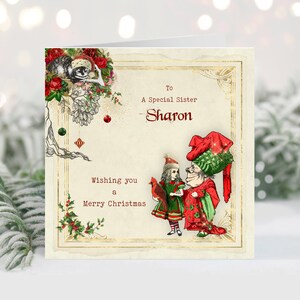 Personalised Vintage Alice in Wonderland Christmas Cards Featuring ...