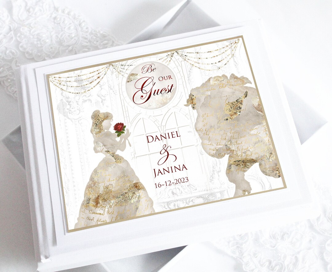 Personalised White & Gold Fairy Tale Inspired Prince, Princess Guest ...