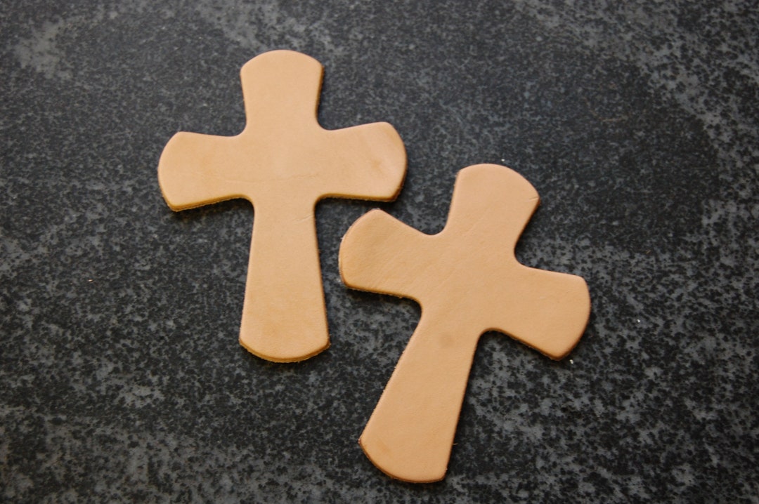 Leather Die Cut Cross - for Saddle Charms, Crafts Etc. - Etsy