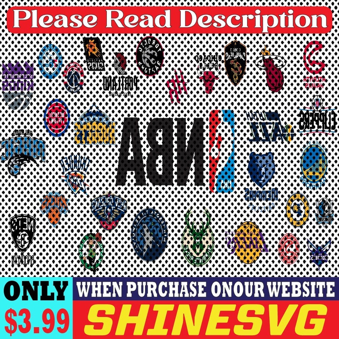 Bundle 31 Files NBA Logo Bundle SVG Basketball Svg Png - Etsy