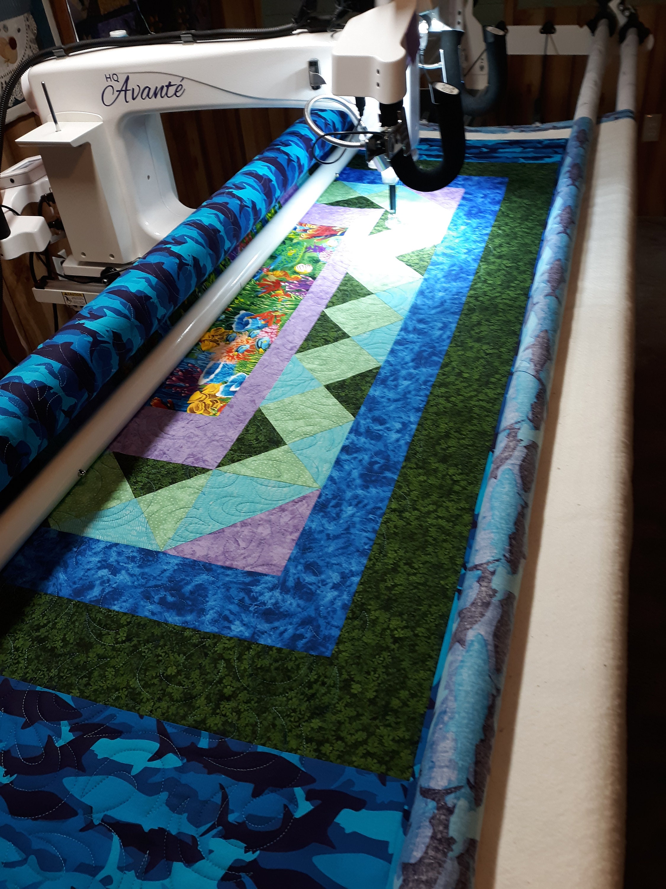 Sea Life Vacation Queen Size Panel Quilt Handmade - Etsy