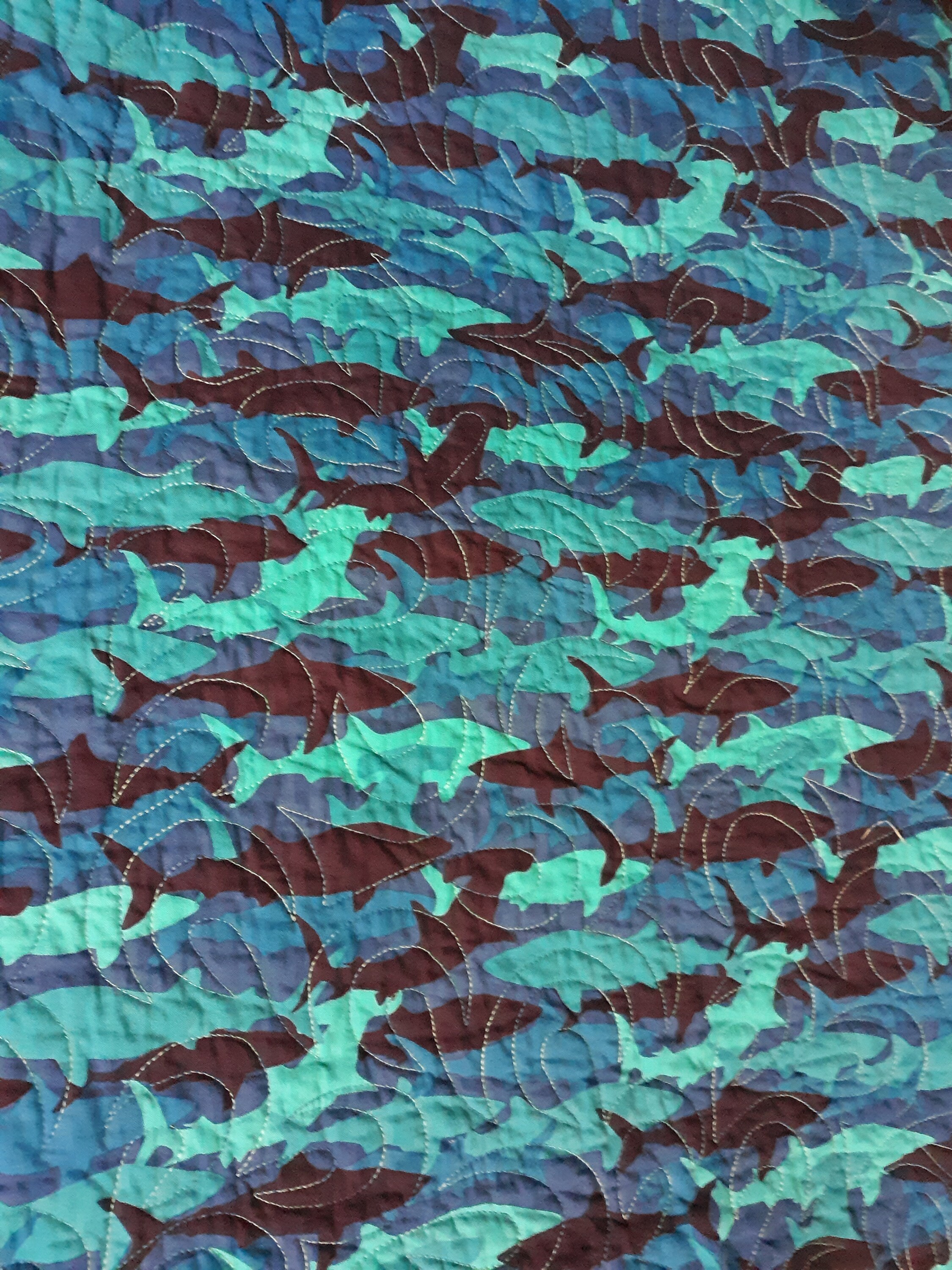 Sea Life Vacation Queen Size Panel Quilt Handmade - Etsy