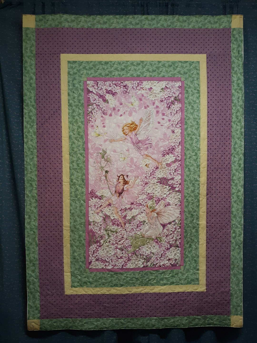 Flower Fairies Lap or Nap Panel Quilt - Etsy