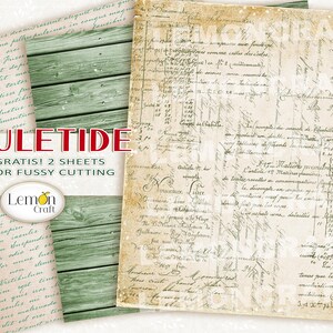 Lemoncraft YULETIDE Digital Scrapbook Paper Collection, 18 High-quality ...