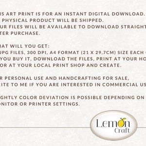 Lemoncraft A 4 Format Lullaby, Baby Themed Papers, Digital Scrapbooking ...