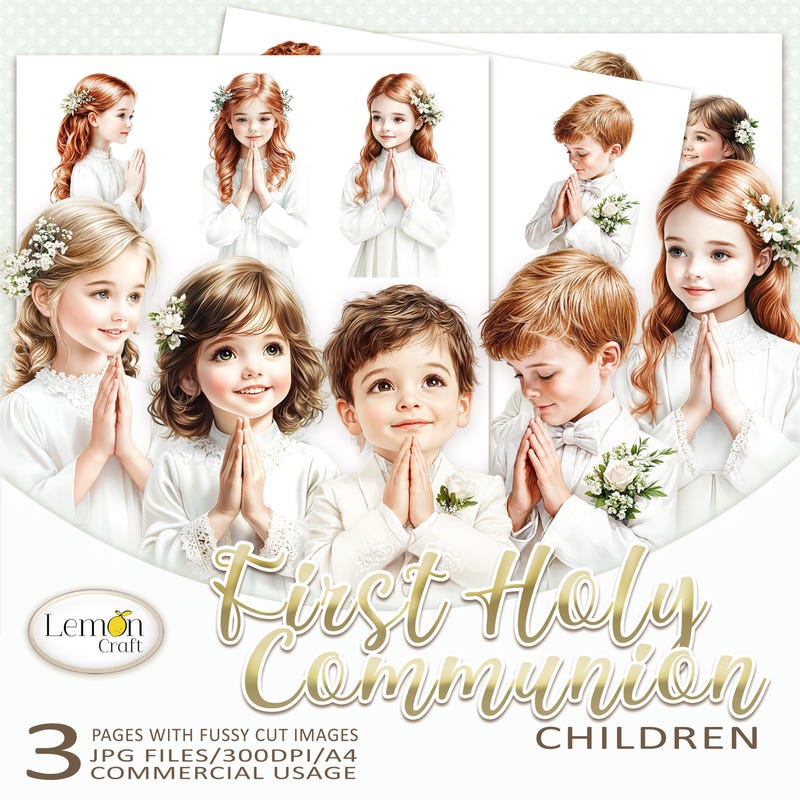 First Communion Clipart - Etsy