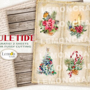 Lemoncraft YULETIDE Digital Scrapbook Paper Collection, 18 High-quality ...