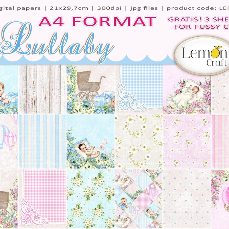 Scrapbook Paper Set - Etsy