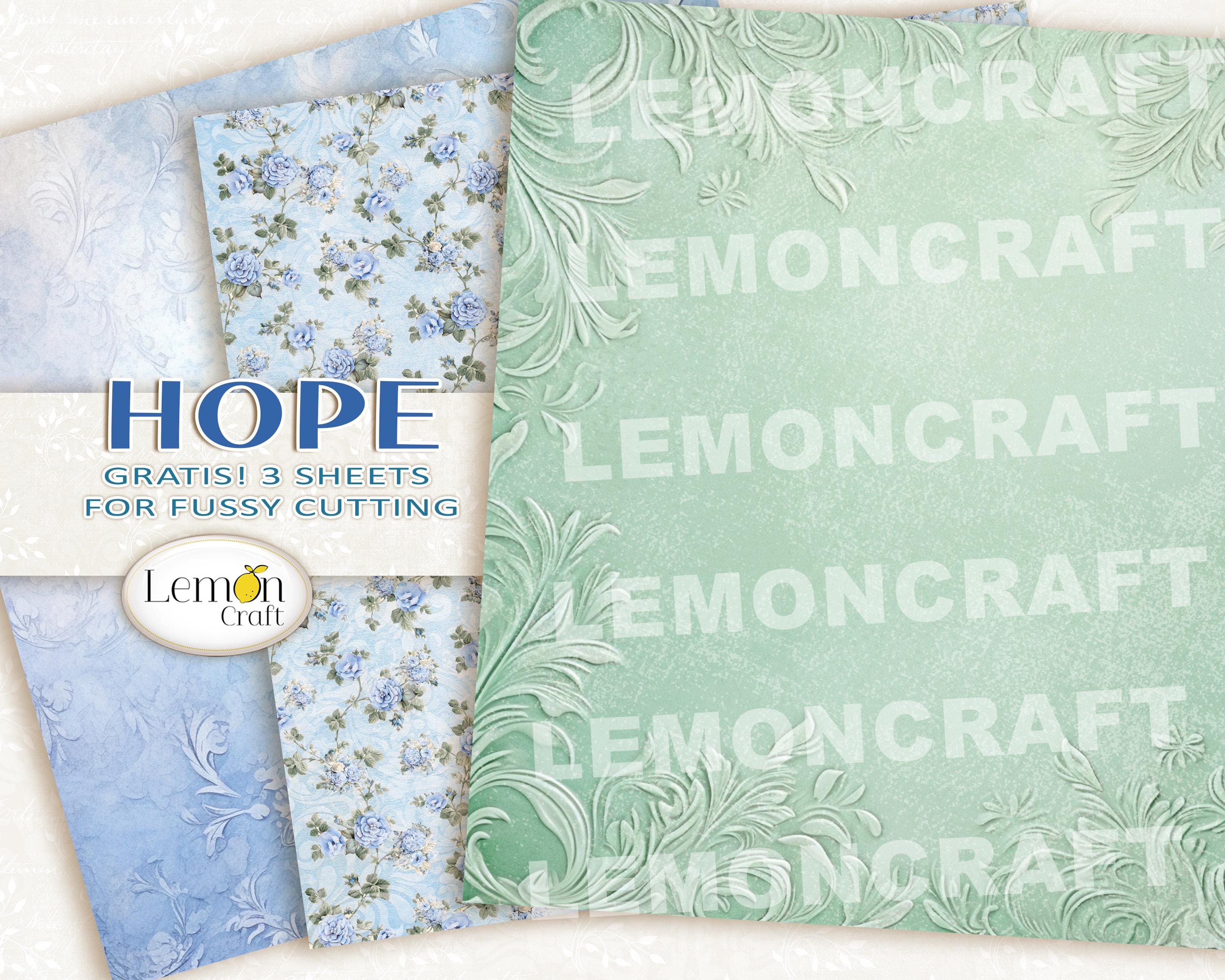 Floral Scrapbook Paper: Blue & Green Designs (digital Download) - Etsy