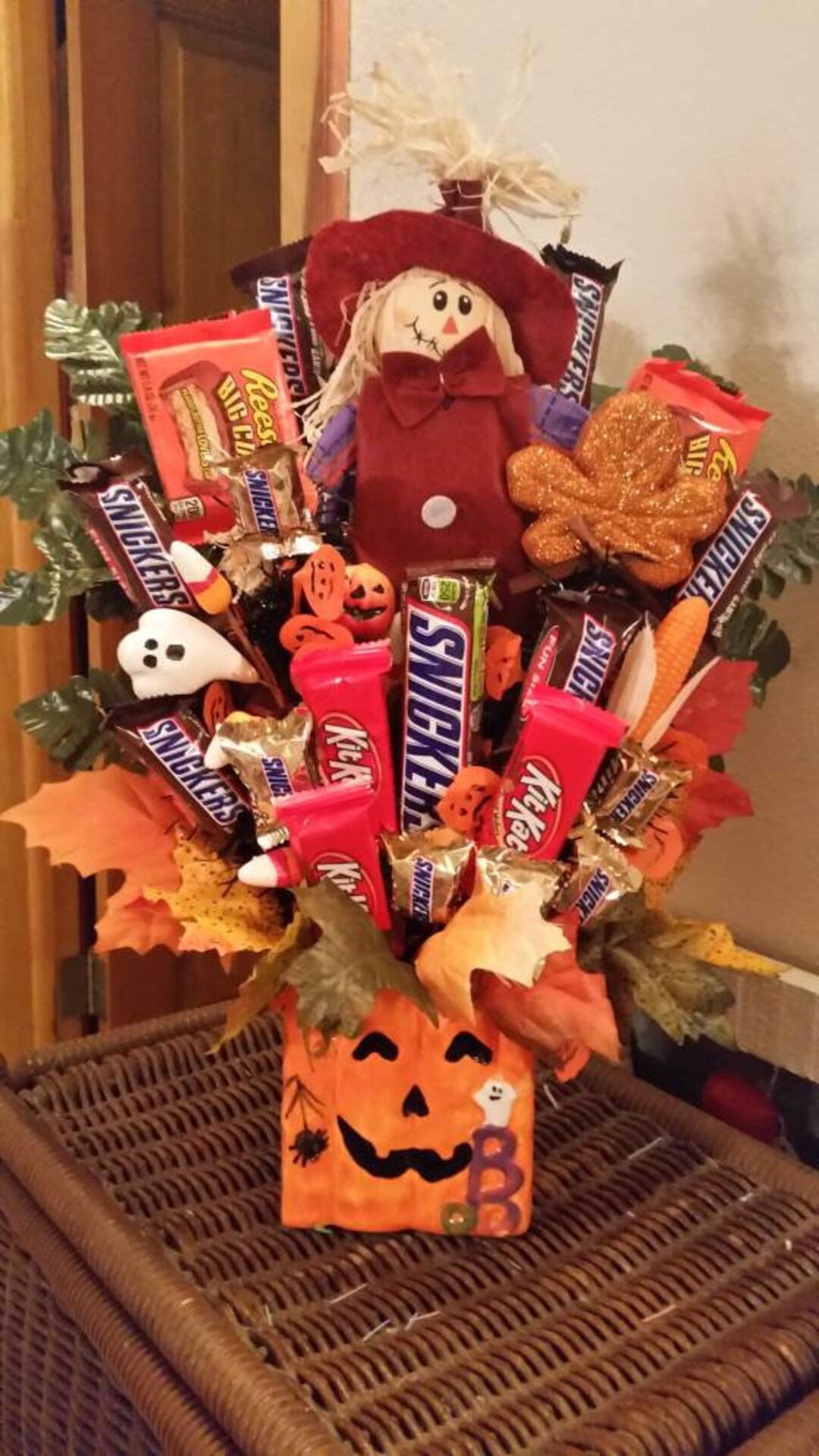 Halloween Candy Bouquet Fall Assorted Candy Bouquet Candy Bouquet ...
