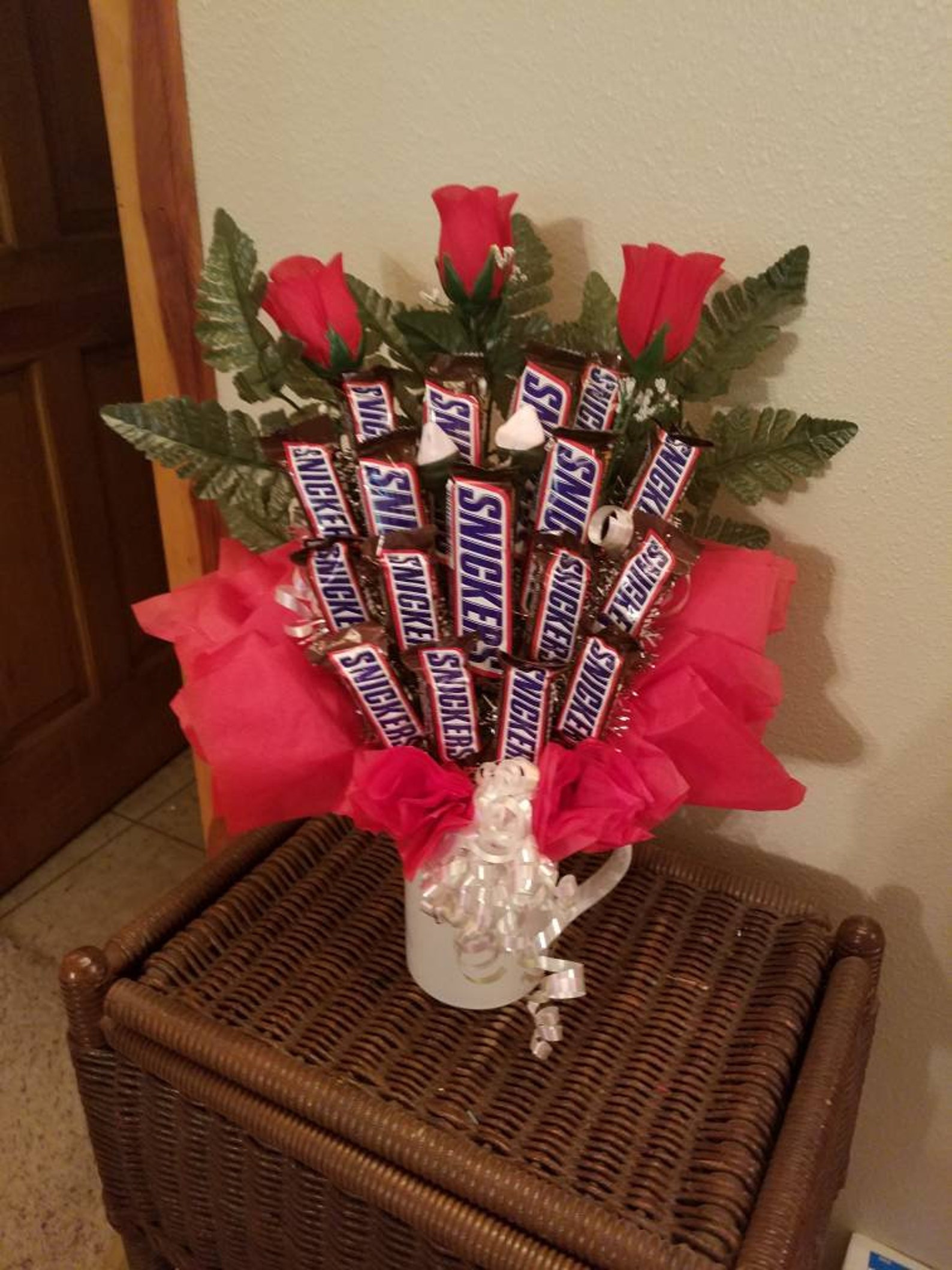 Snickers Valentines Candy Bouquet Valentine Candy Bouquet Candy Bar ...