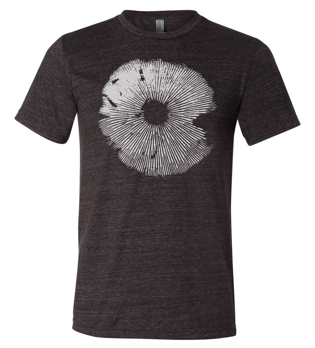 Triblend Mushroom Spore Print Shirt, Shroom Style, Mushroom Spore Print ...