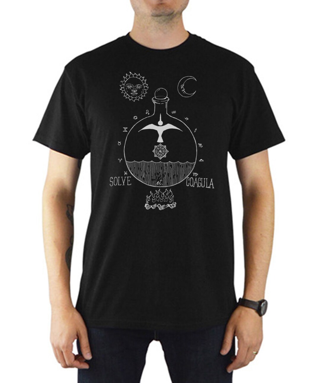 Solve Et Coagula Shirt, Gift for Witchy Friends, Alchemical Design ...