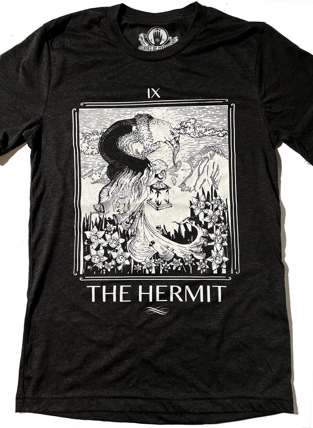 Triblend the Hermit Tarot Card Occult Shirt, Witchy Aesthetic ...