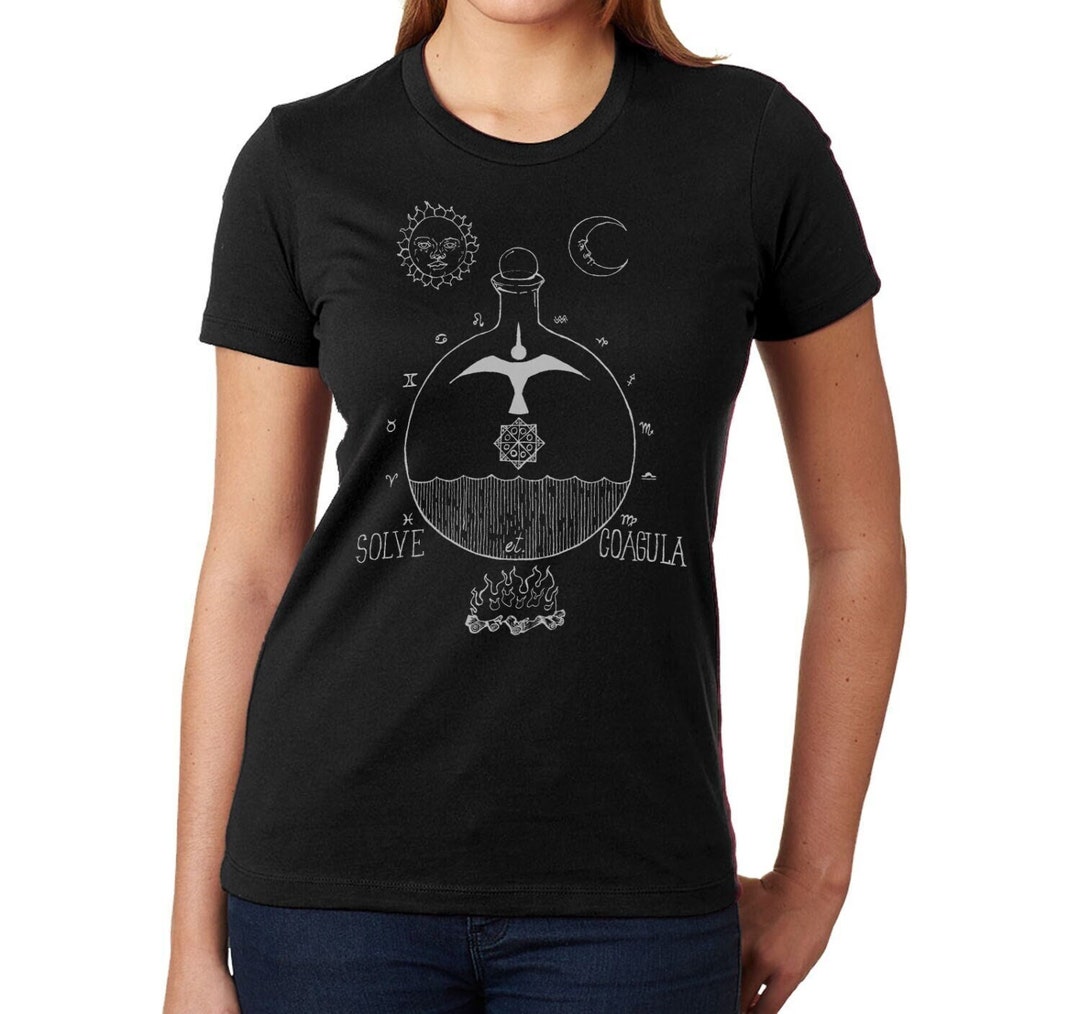 Ladies' Alchemy Shirt, Solve Et Coagula, Esoteric Fashion, Gift for ...