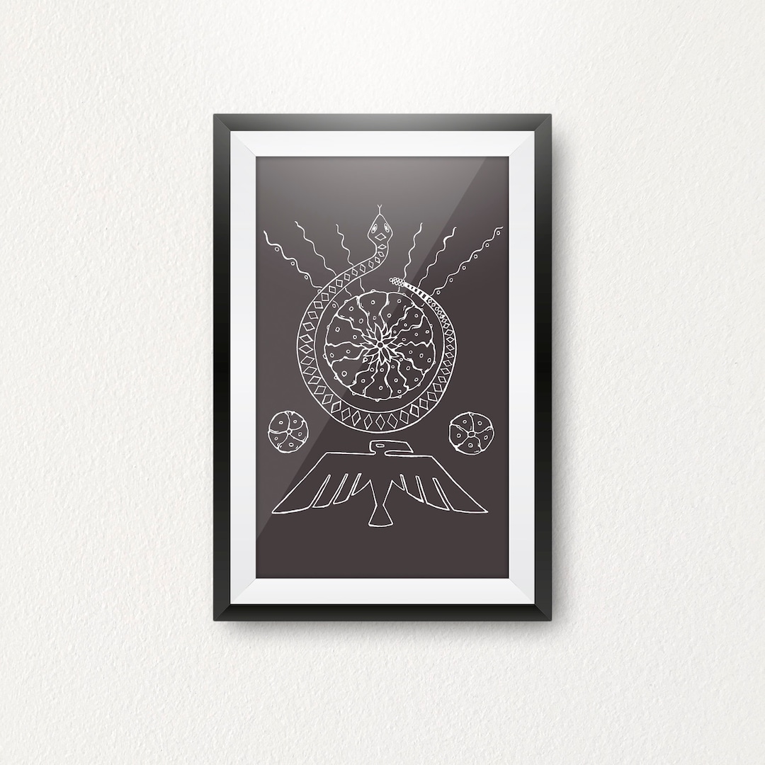 Peyote Poster, Rattlesnake Art, Thunderbird Print, Gift for ...