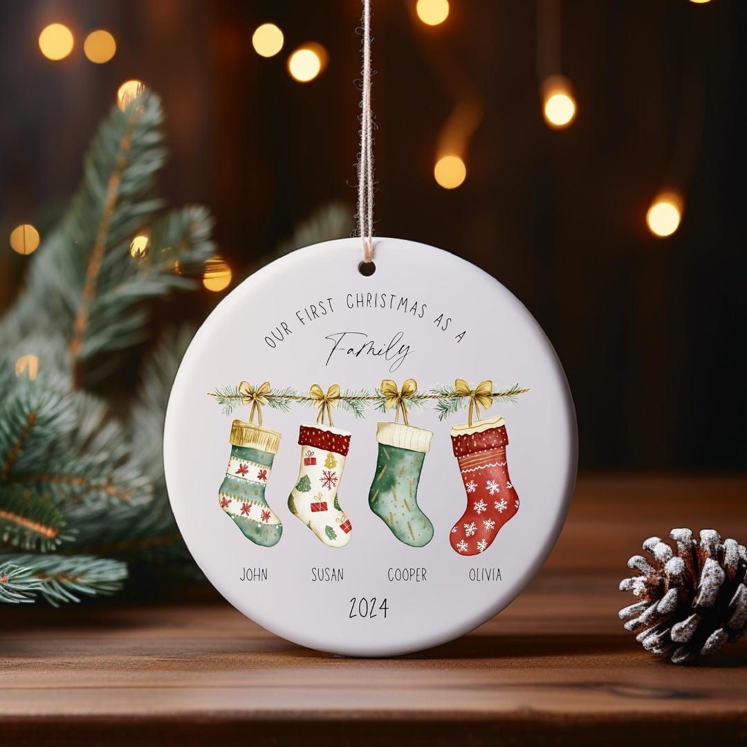 Custom Family Ornament, Family Stockings, Personalized Ornament ...