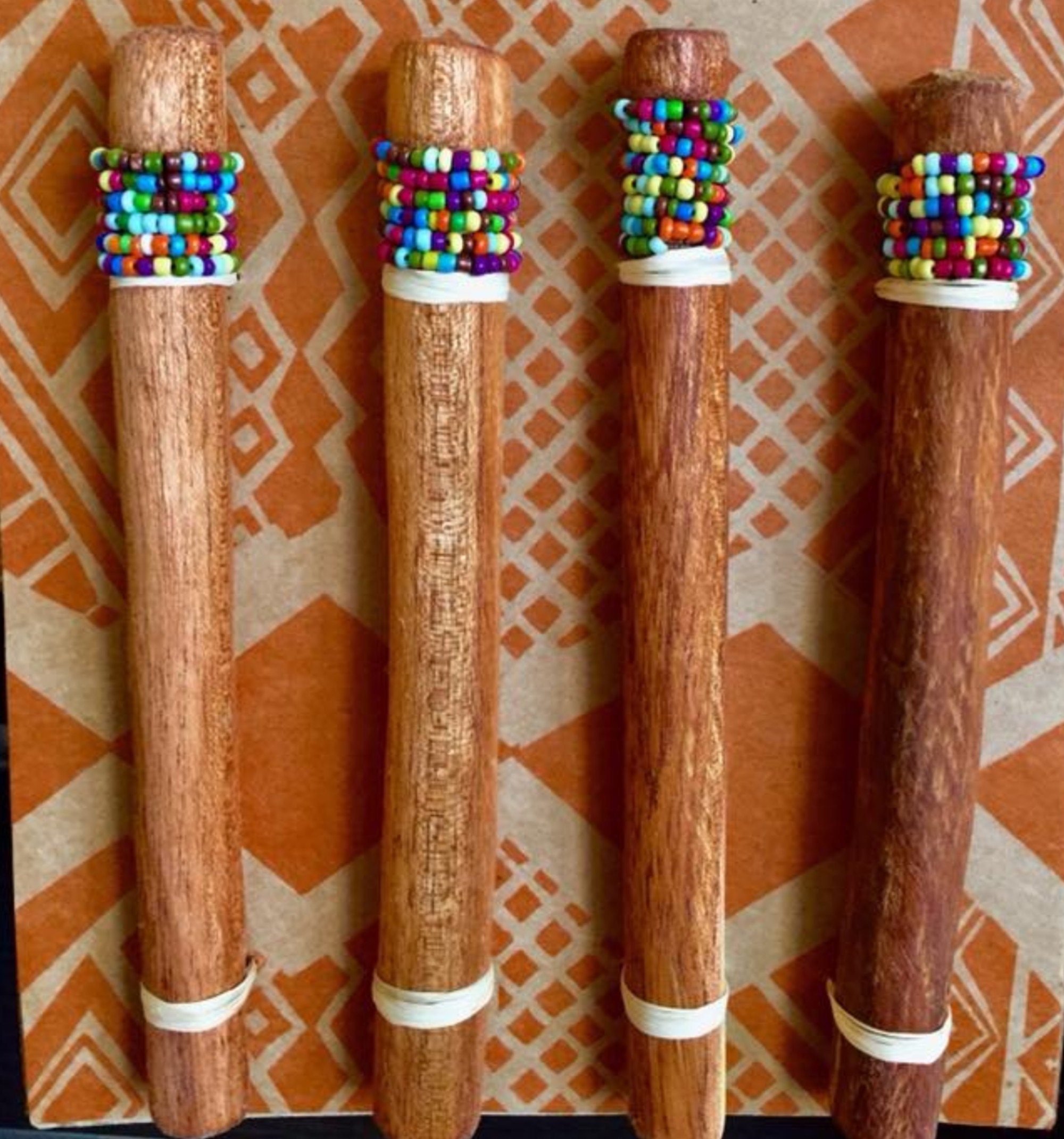 Dawa Stick Drink Muddlers Hand Carved Set of 4 | Etsy