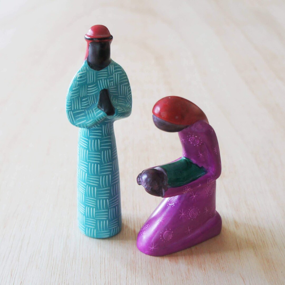 Kenyan Kneeling Mary Nativity - Etsy