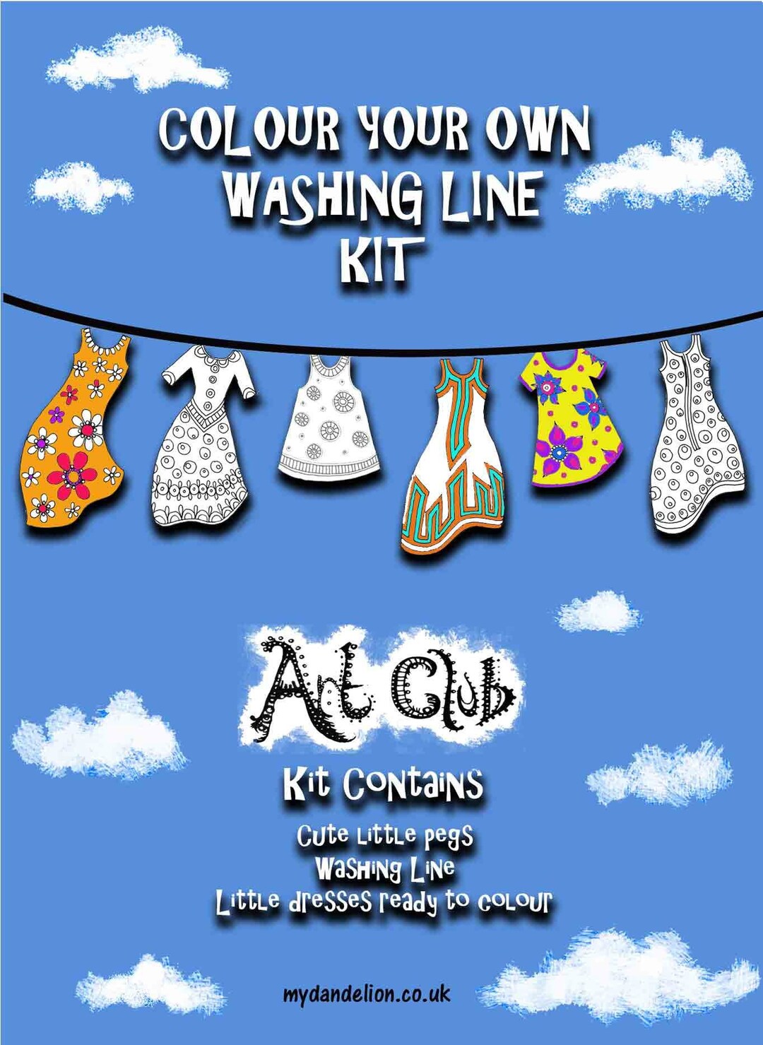 Colour Your Own Washing Line Decorative Bunting - Etsy