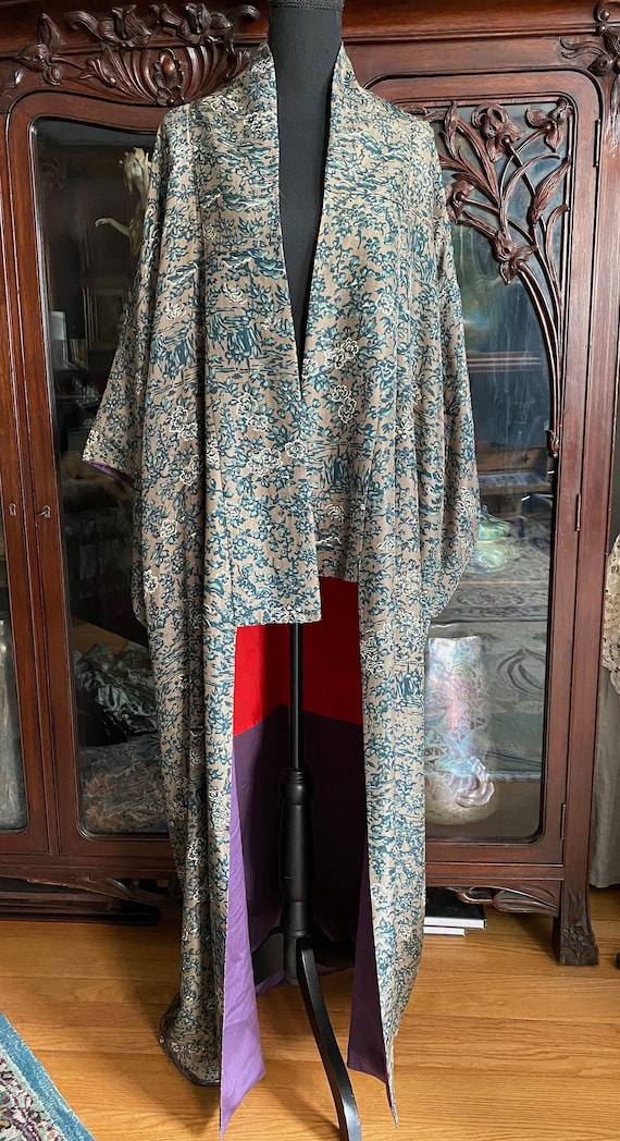 Japanese handmade silk kimono - Gem