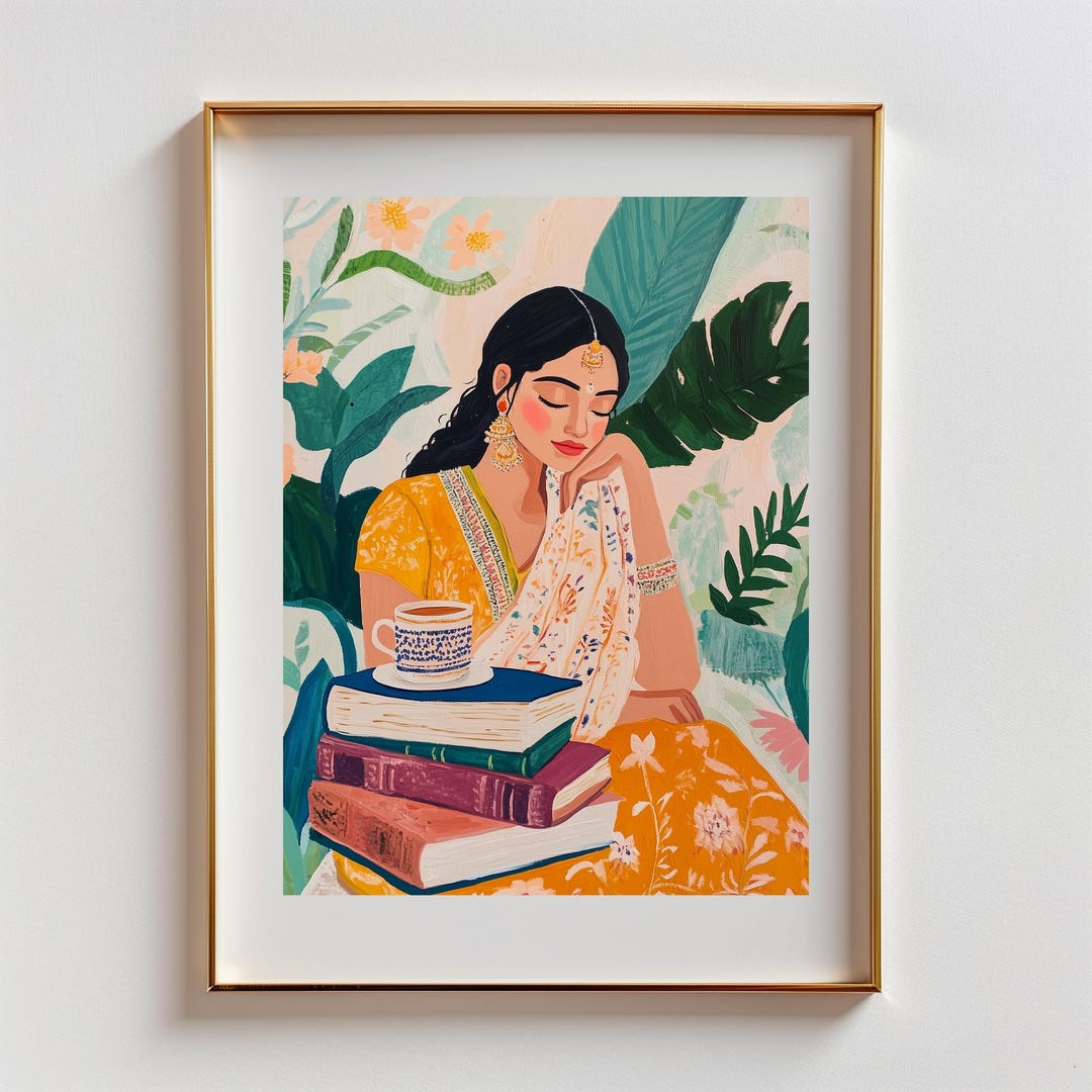 Indian Girl Study | Digital Painting | Vibrant Painting | Indian Art ...