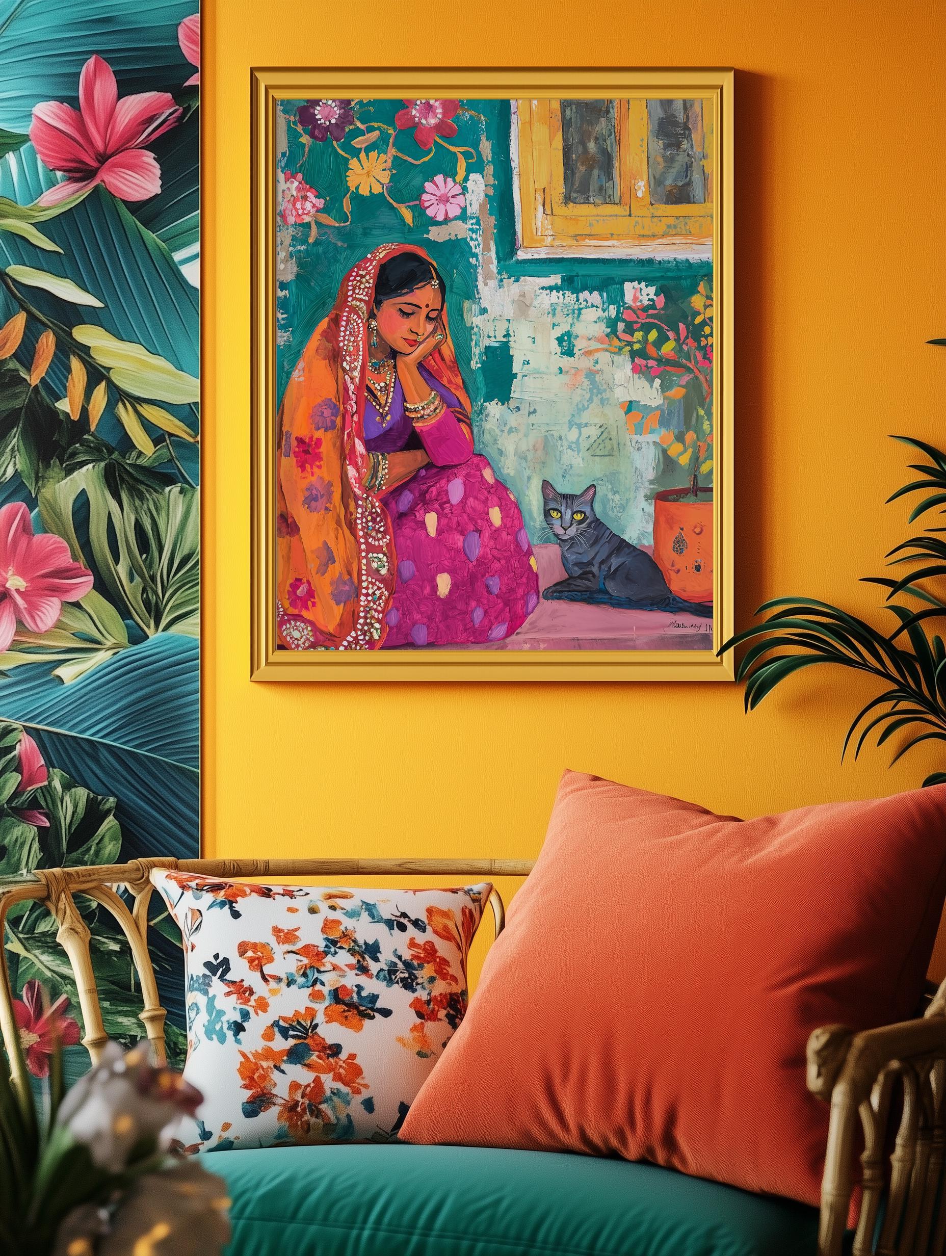 Billo Rani | Vibrant India Digital Art Work | Indian Digital Painting | Indian Woman Painting ...