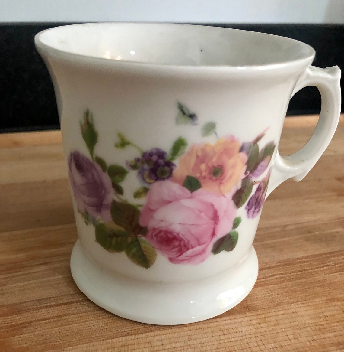 Vintage Shaving Mug - Floral Pattern - Stamped Germany - Etsy