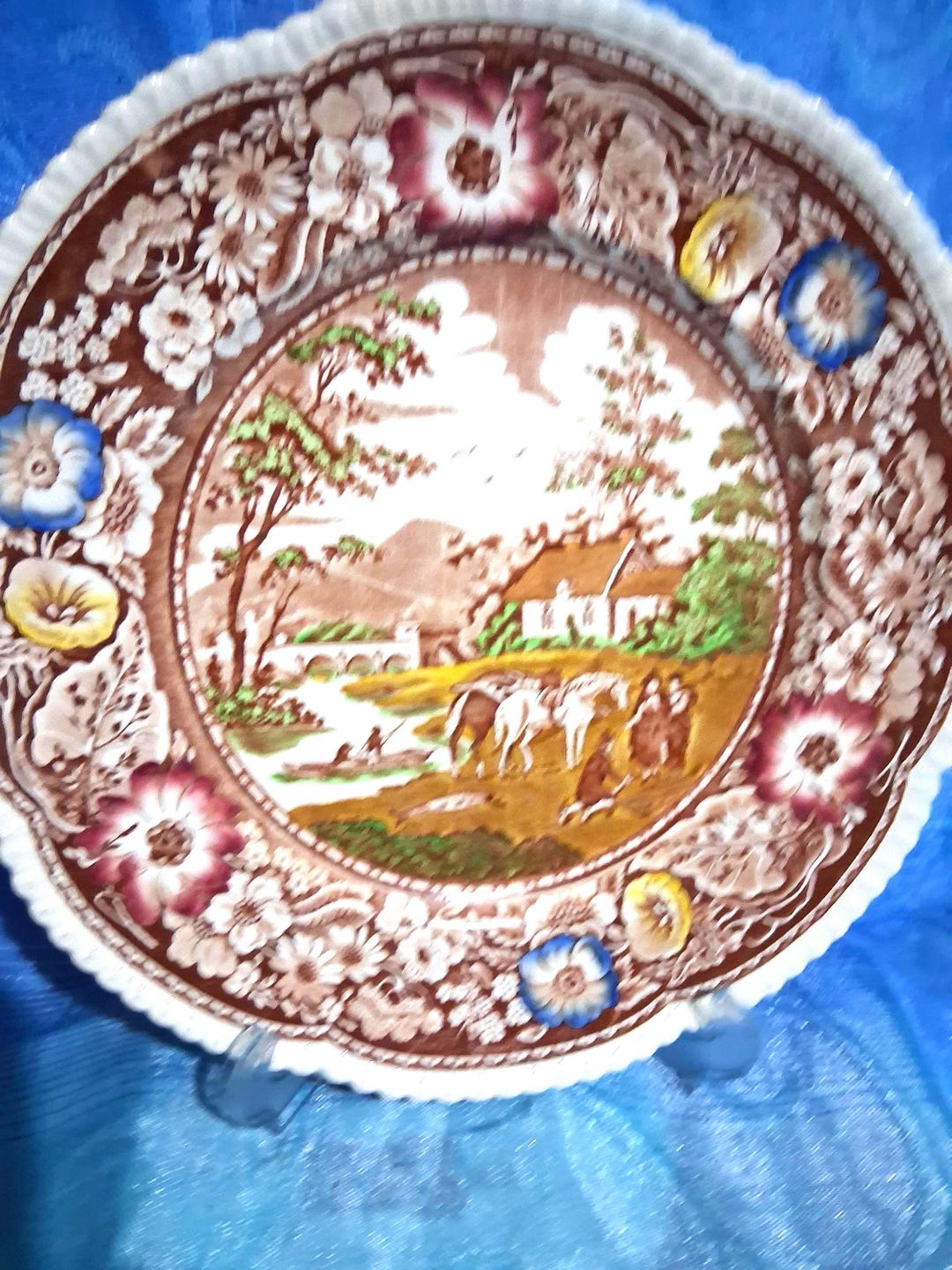 Rare Vintage Royal Cauldon England China Dinner Plate 10-3/4" Diameter ...