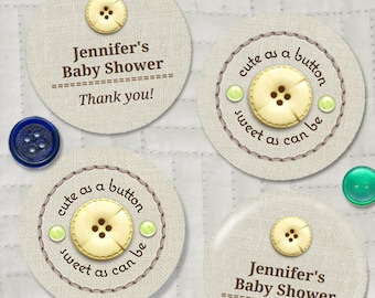 Button Baby Shower - Etsy