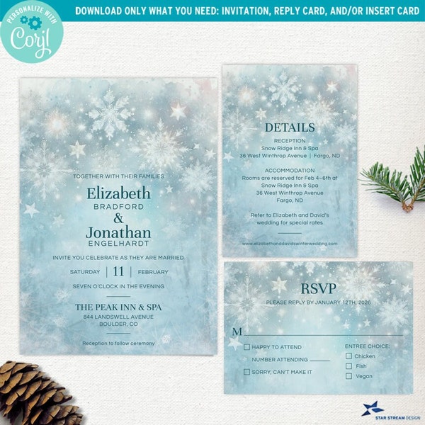 Snowflake Wedding - Etsy