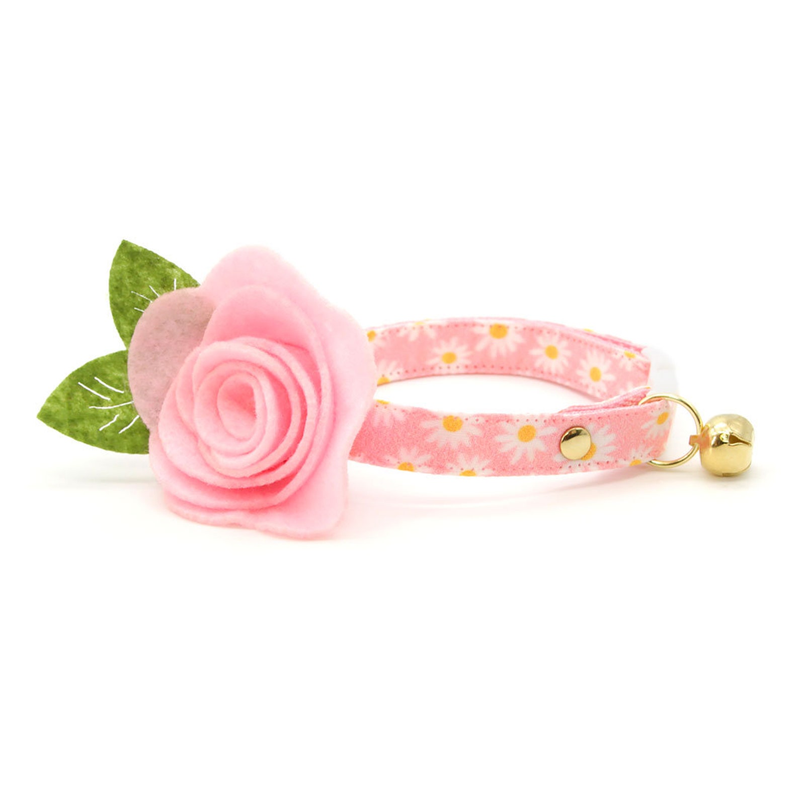 Cat Collar daisies Pink Floral Cat Collar / Daisy, Easter, Spring ...