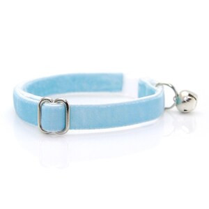 Cat Collar - "velvet - Frosty Blue" - Light Blue Cat Collar / Winter ...