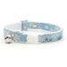 Winter Cat Collar - "snowflakes - Frosty Blue" - Light Blue Snowflake ...