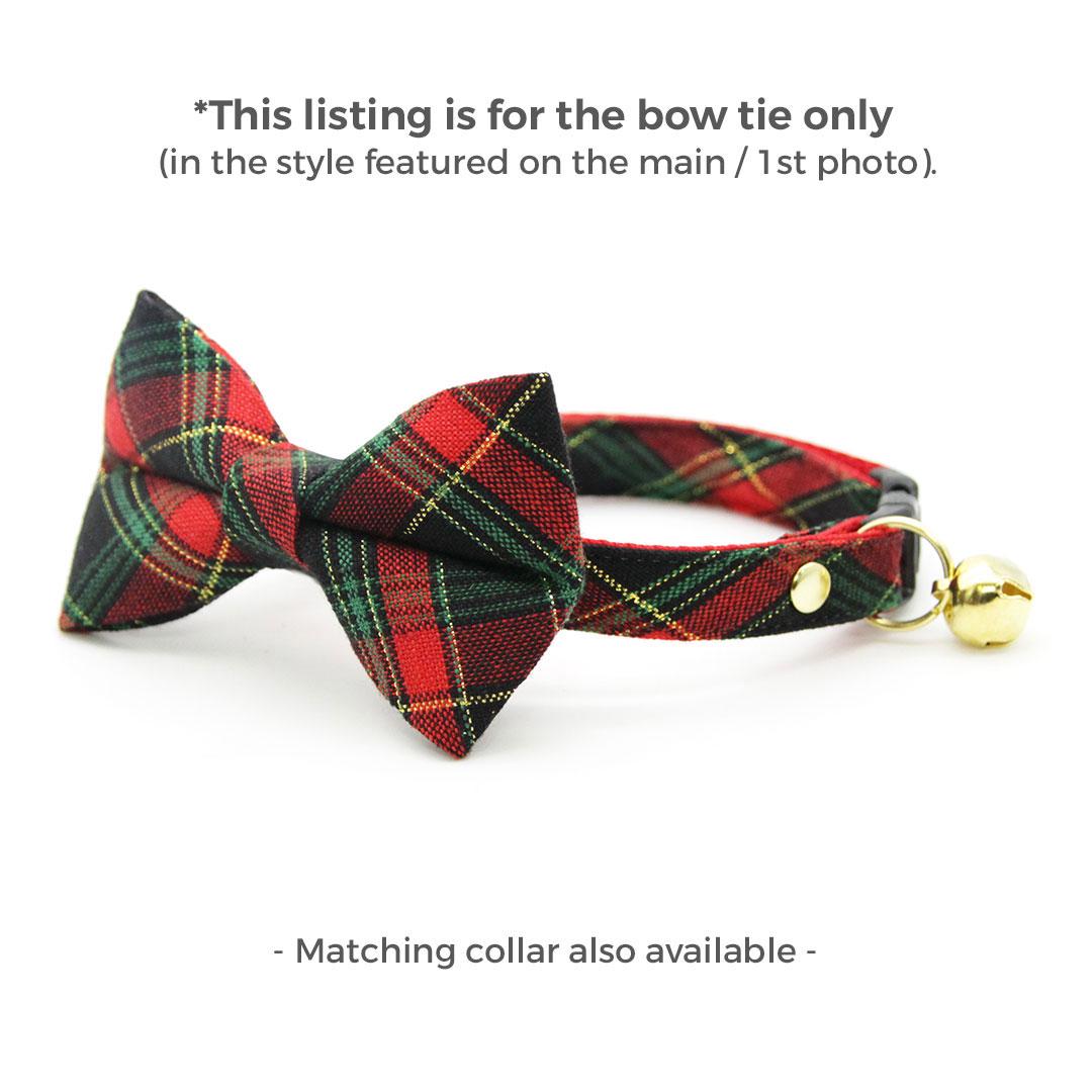 Holiday Cat Bow Tie - 