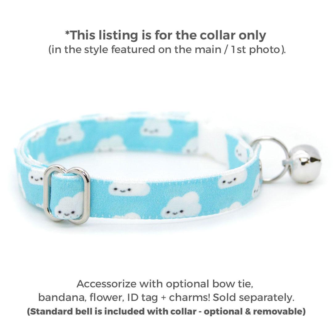 Cloud Cat Collar - "happy Clouds" - Kawaii Blue Cat Collar / Fun Cute ...