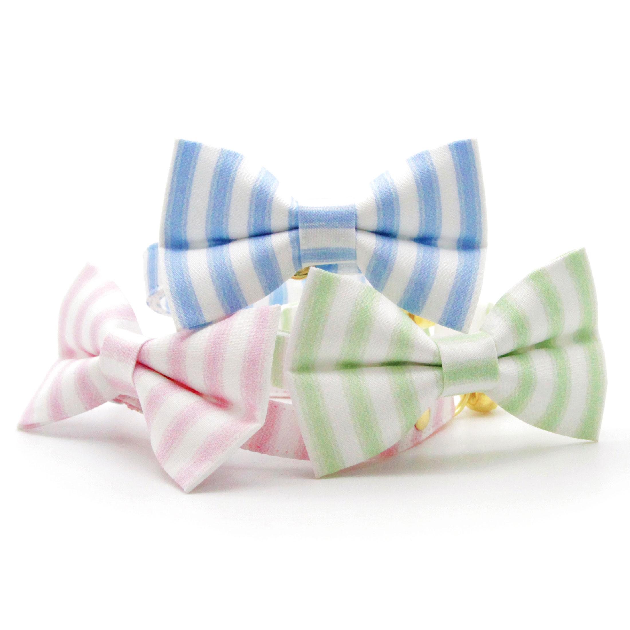 Striped Cat Bow Tie - 