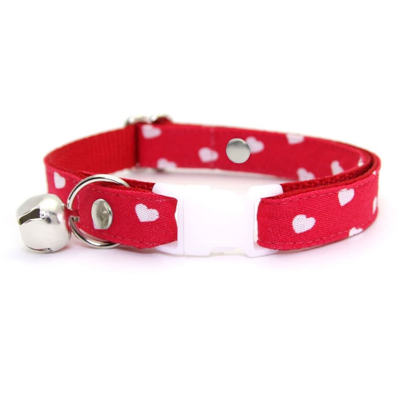 Red Love Heart Collar - Etsy