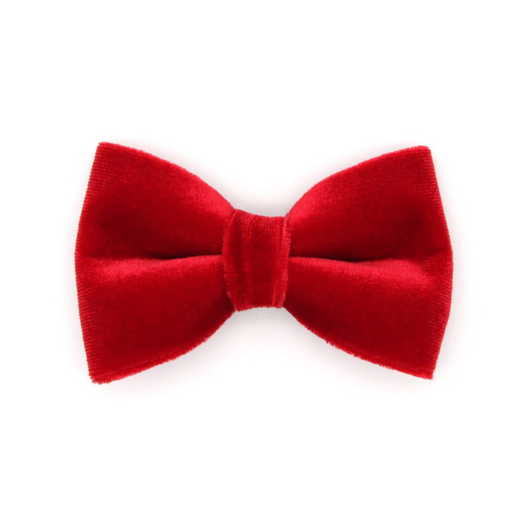 Cat Bow Tie - "velvet - Garnet Red" - Holiday Pet Bow Tie / Cat Gift ...