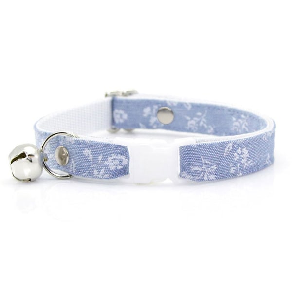 Floral Blue Cat Collar - Etsy
