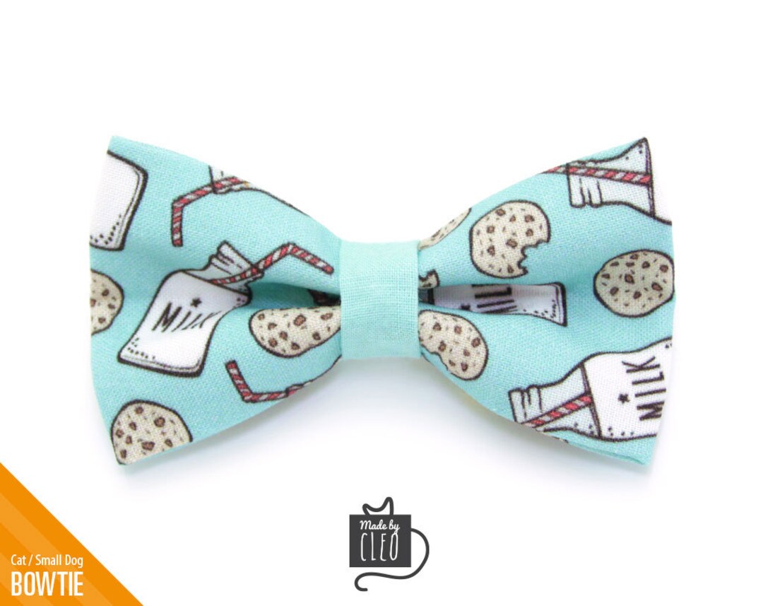 Cat Bow Tie cookies and Milk Mint Bow Tie for Cat Collar / Fun / Food ...