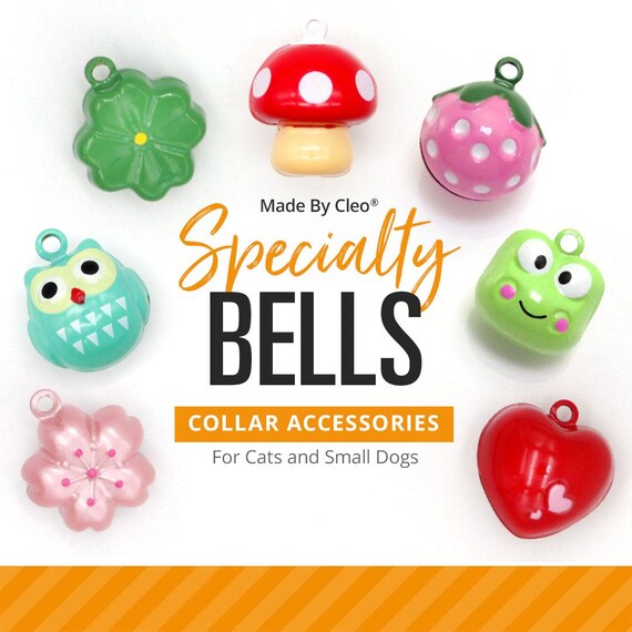 Cat Bell SPECIALTY Pet Collar Bells Cat Collar Bell Dog Bell Cat Collar with Bell Extra Loud Jingle Bell 40 STYLES