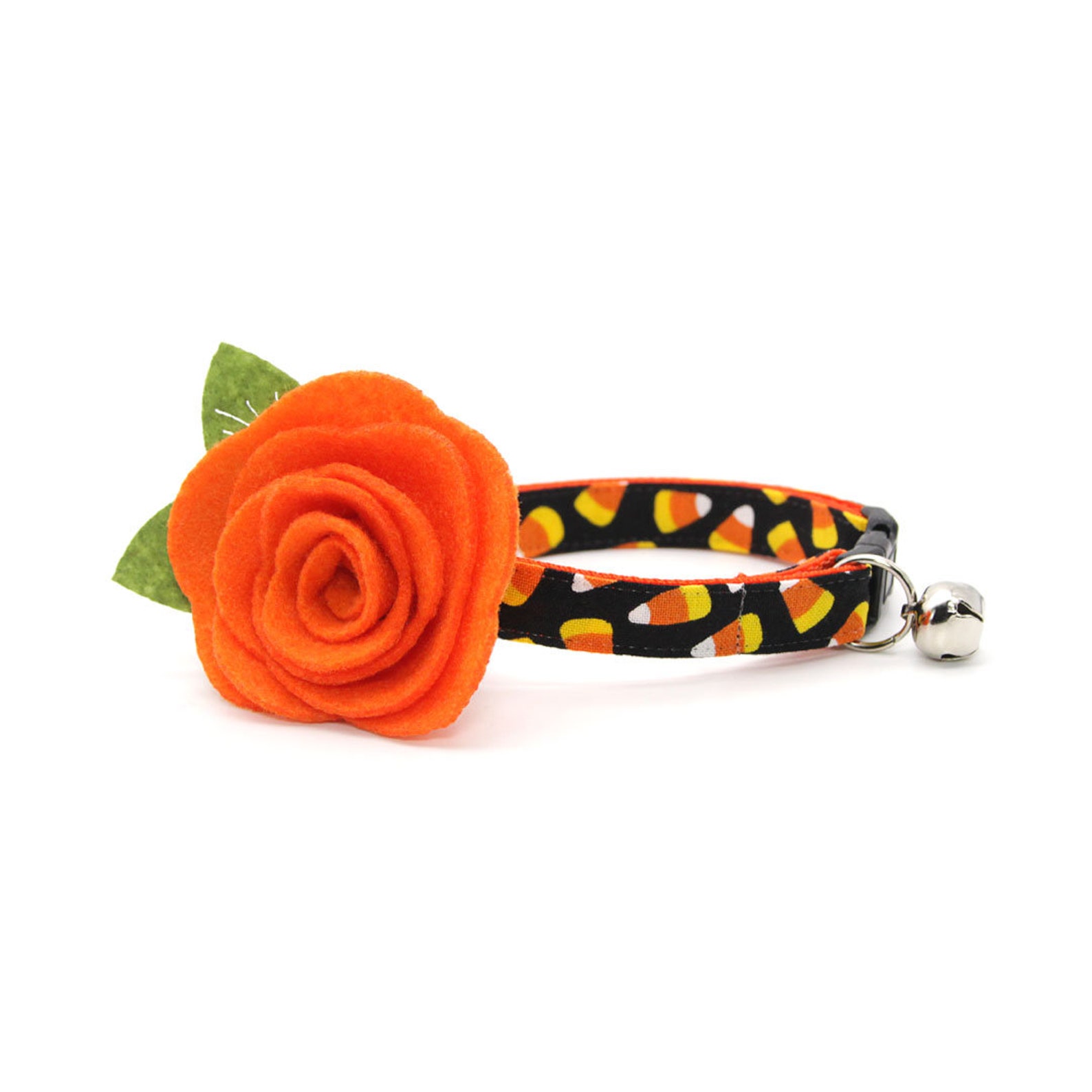 Halloween Cat Collar trick or Treat Candy Corn - Etsy
