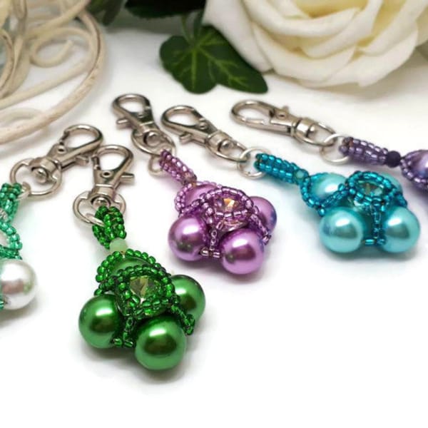 Beaded Bag Charm - Etsy